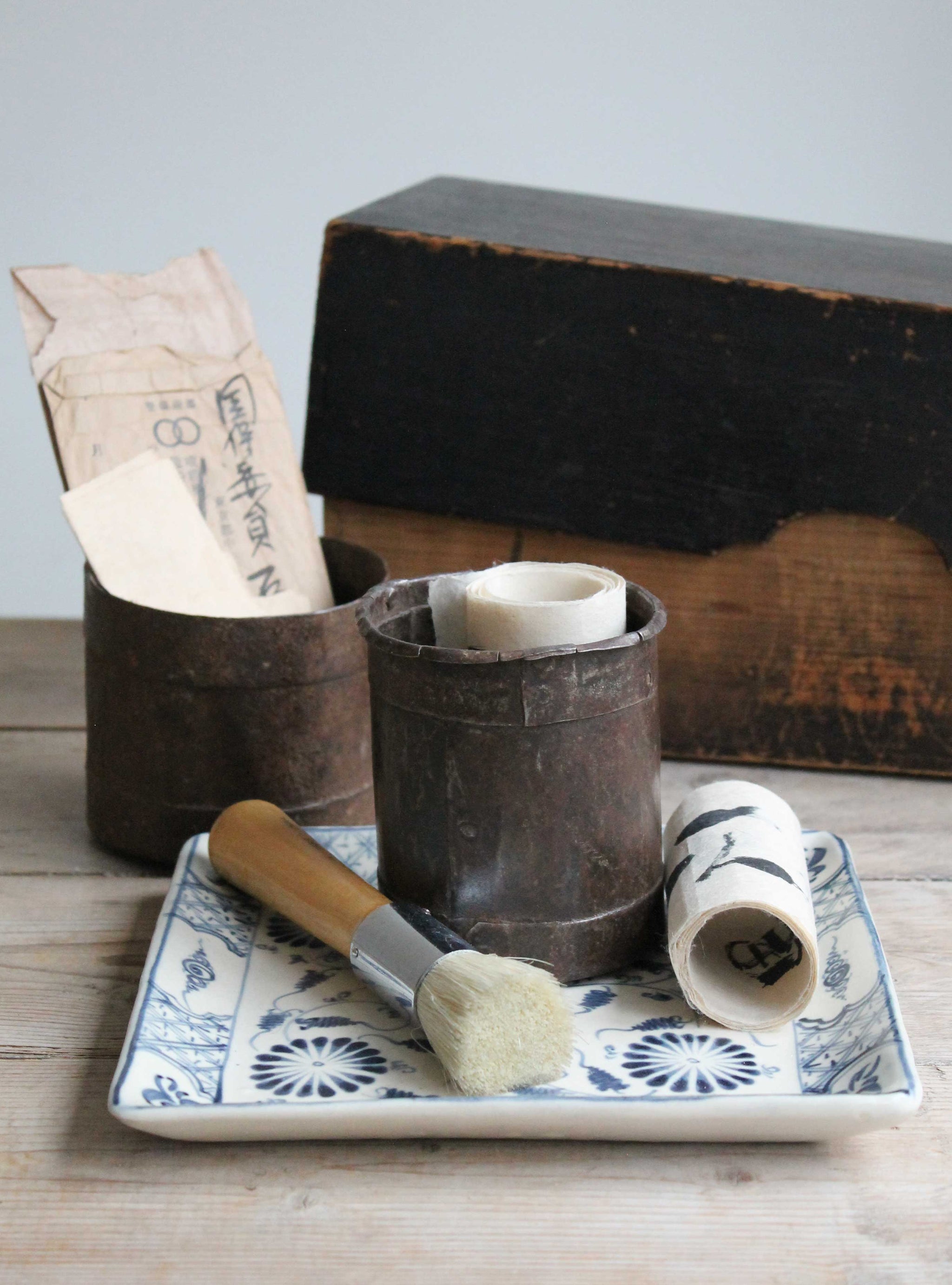 Vintage Indian Paint Pots - pillolondon.com